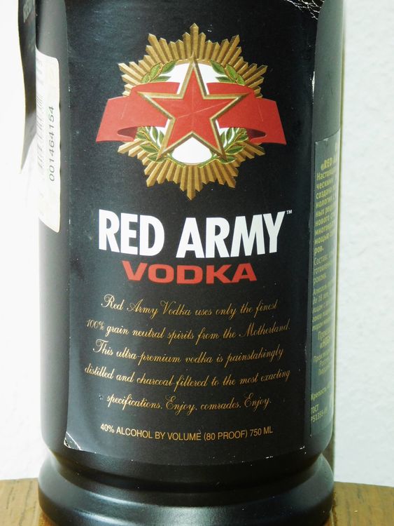 RED ARMY WODKA RUSSISCH KUGELFÖRMIG SUPER RARE.1988s (Neu (gemäss ...