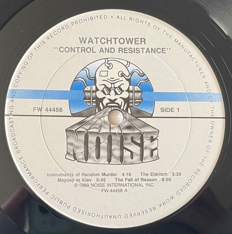 Watchtower – Control And Resistance - LP - 1987 US First Pre | Acheter ...