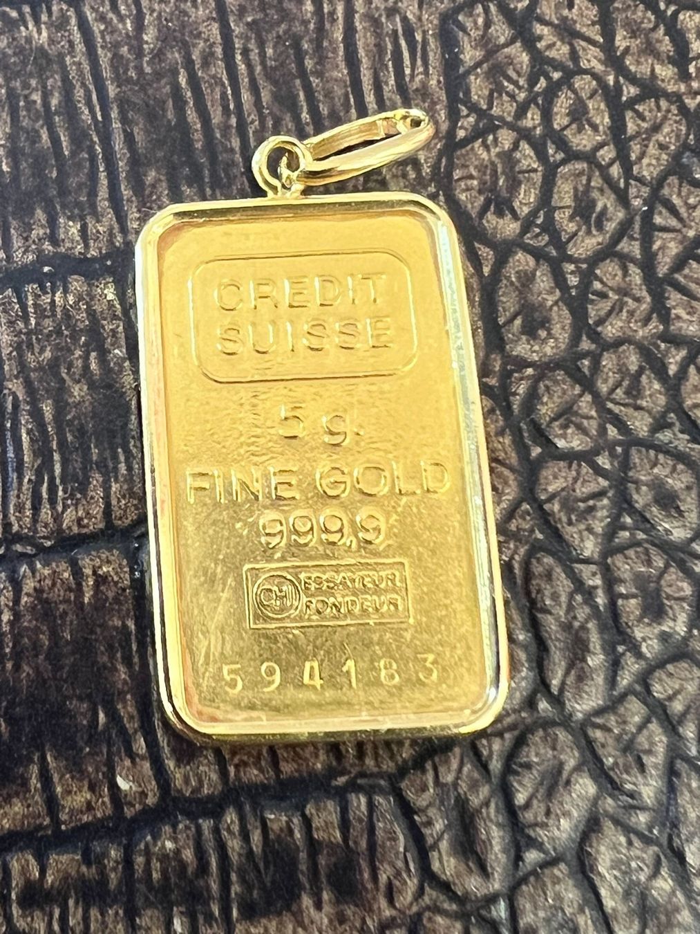 Goldbarre 5 gramm mit Rahmen 18 Karat Gold (Gebraucht) in Frauenfeld für CHF 979 – nur Abholung ...