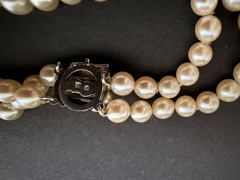 Antikes echte Akoja Perlen Armband mit Silber Verschluss (Gebraucht) in Spiegel b. Bern für CHF ...