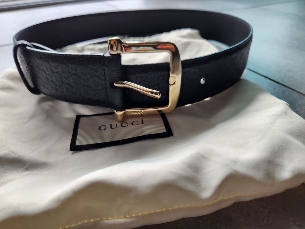 neue original GUCCI Microguccissima gurtel echte leder (Neu (gemäss ...