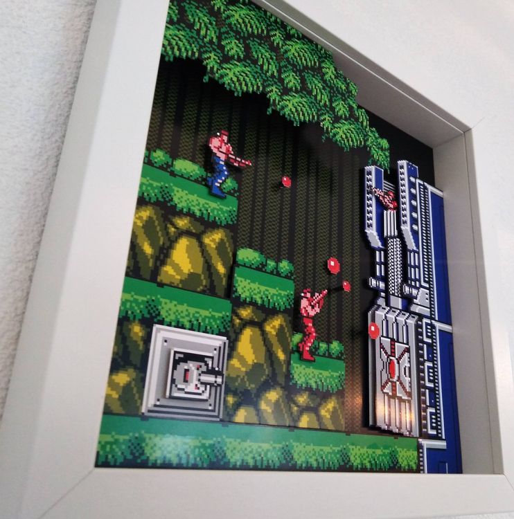 Contra / Gryzor Level 1 Shadow Box Diorama (Arcade) (Neu (gemäss ...