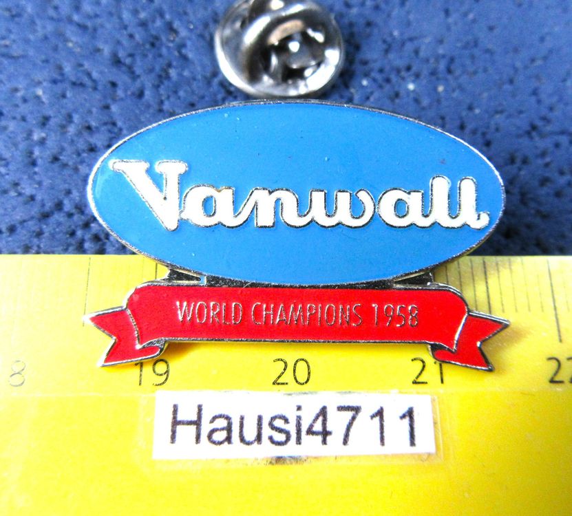 VANWALL OLDTIMER RACING-CAR LOGO WORLD CHAMPION 1958 | Kaufen auf Ricardo