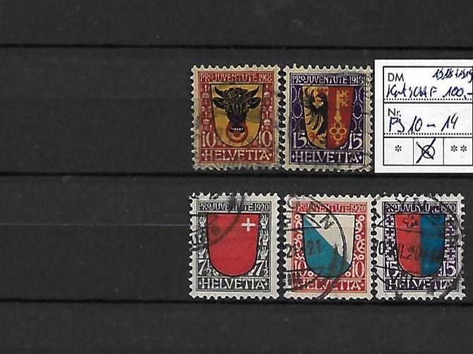 PJ gest. 1918 + 1920 Kat: CHF 100.- (Gebraucht) in Basel für CHF 1 – mit Lieferung auf Ricardo ...