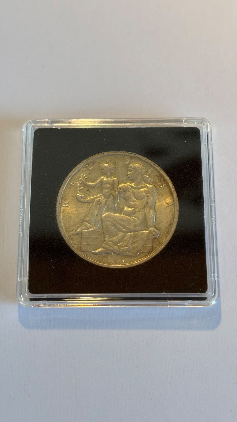 Pièce commémorative 5.- / 1948 (D'occasion) à Fétigny pour CHF 7 – avec ...