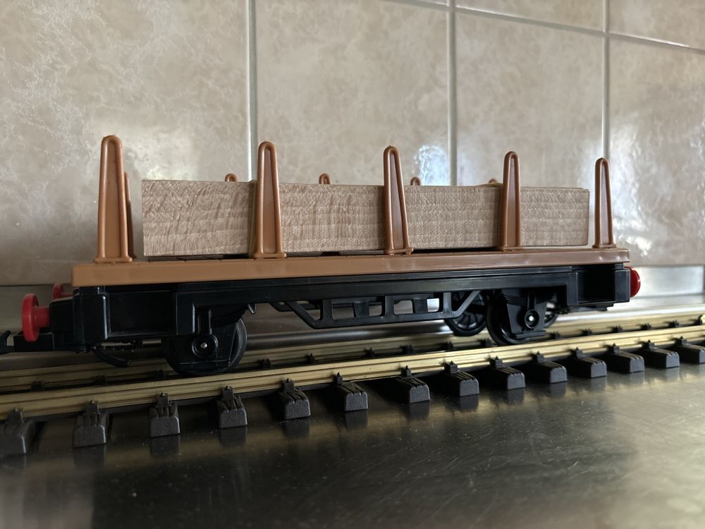 Playmobil Spur LGB Eisenbahn Rungenwagen mit Echtholzladung | Kaufen auf Ricardo