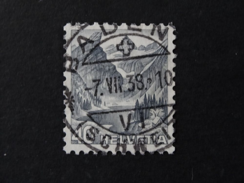 Vollstempel BADEN Schweiz top zentr SBK 209y 7.VII.38 44 (Gebraucht) in Anwil für CHF 2 – mit ...
