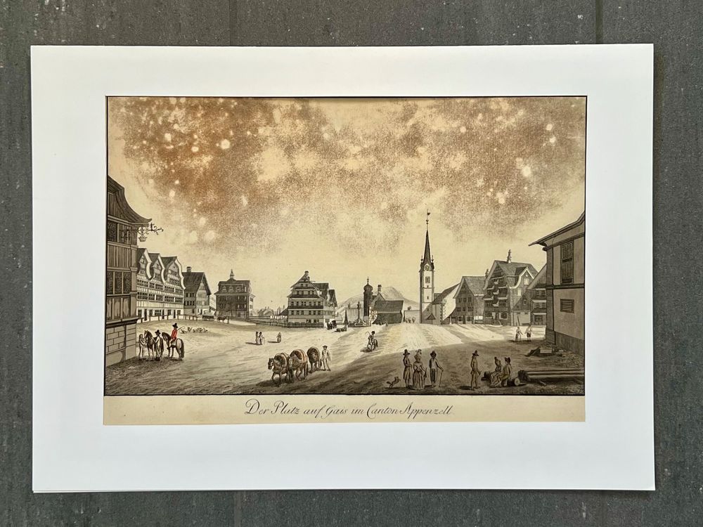 Gais Appenzell, Kupferradierung, Michael Tobler, um 1820 (Gebraucht) in ...