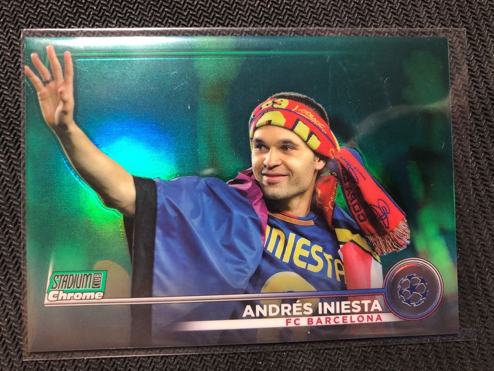 Topps Stadium Chrome Andrés Iniesta Fc Barcelona 76/99 (Gebraucht) in ...