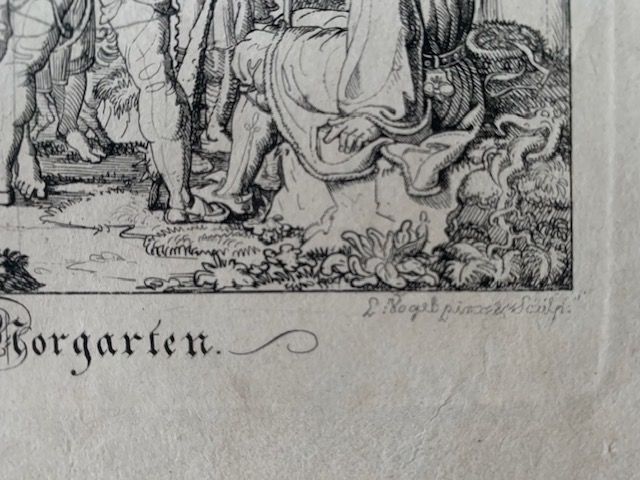 LUDWIG VOGEL Zürich, Radierung Schlacht Morgarten (Gebraucht) in Zürich ...
