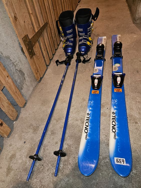 Ski-Set Kinder Tecno Pro (Ski, Schuhe, Stöcke) (Gebraucht) in Jona für ...