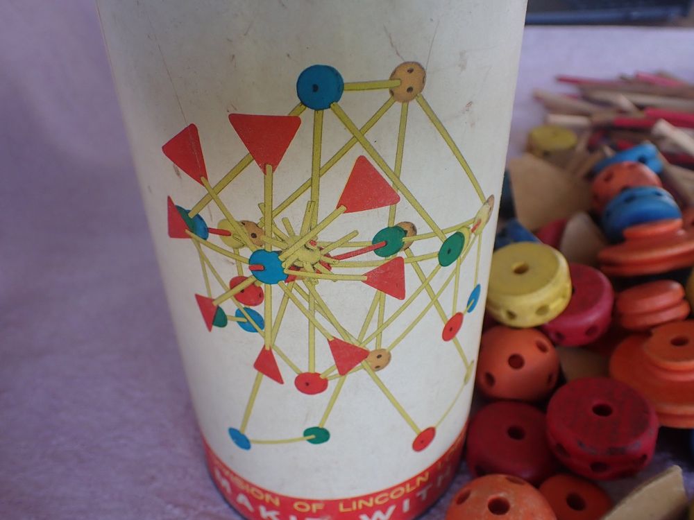 3 schöne alte Dosen MAKIT TOY Baukasten aus den 50er Jahren (Gebraucht ...