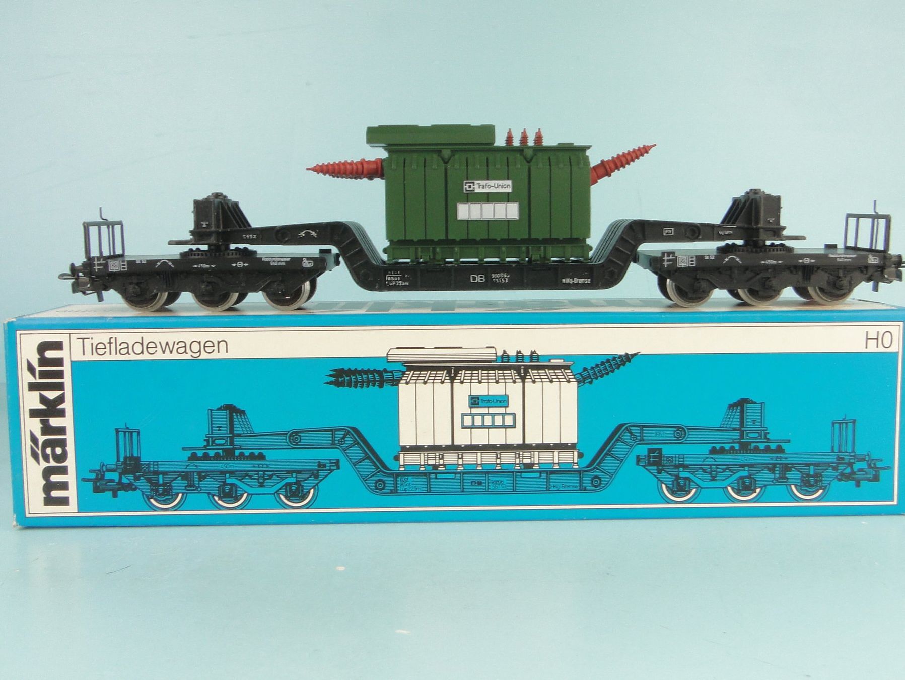 Märklin H0 4617 Tiefladewagen mit Trafo-Union DB, NEU (Gebraucht) in ...