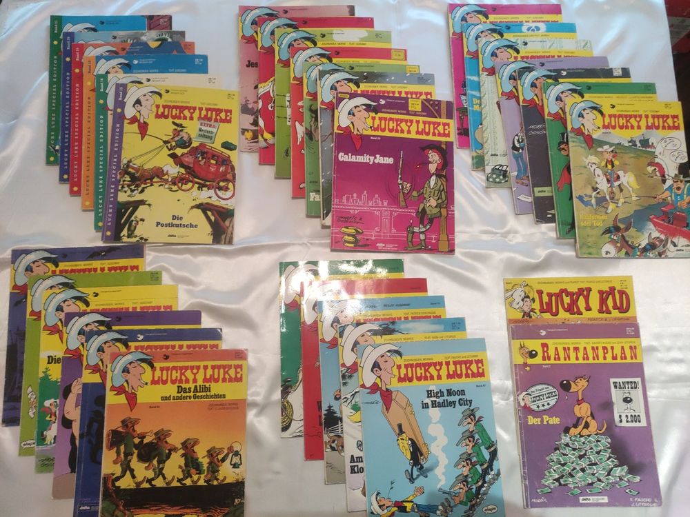 33 Lucky Luke + Lucky Kid + Rantanplan Comics Sammlung (Gebraucht) in ...