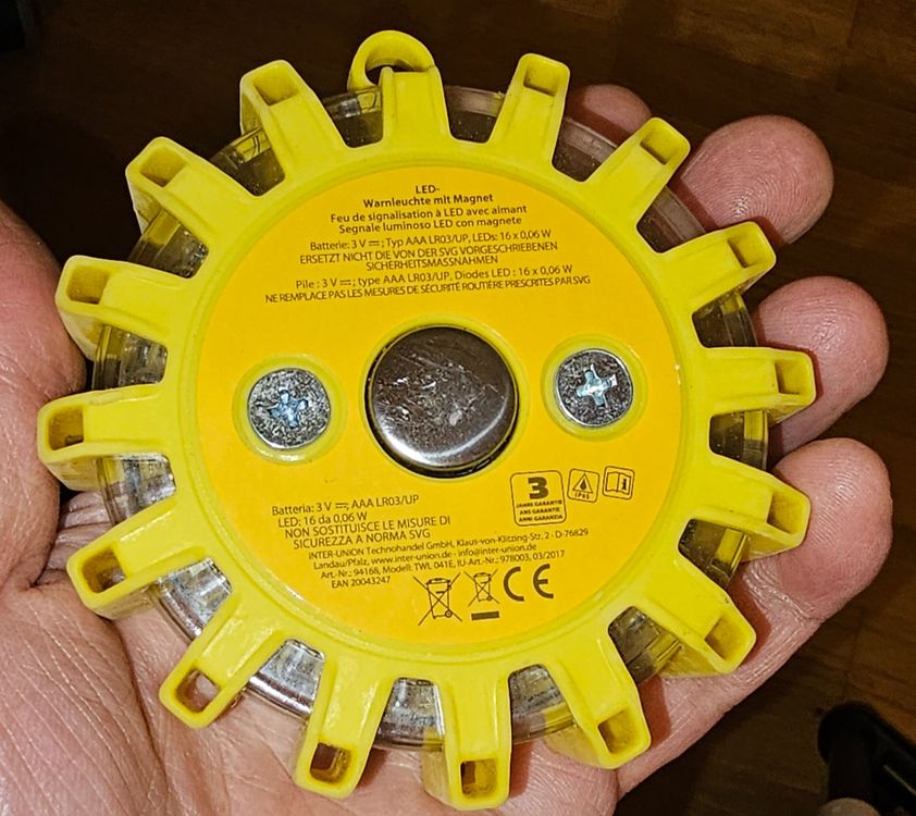 2 Stk LED-Auto- Warnleuchte mit Magnete Powerflare (Neu (gemäss ...