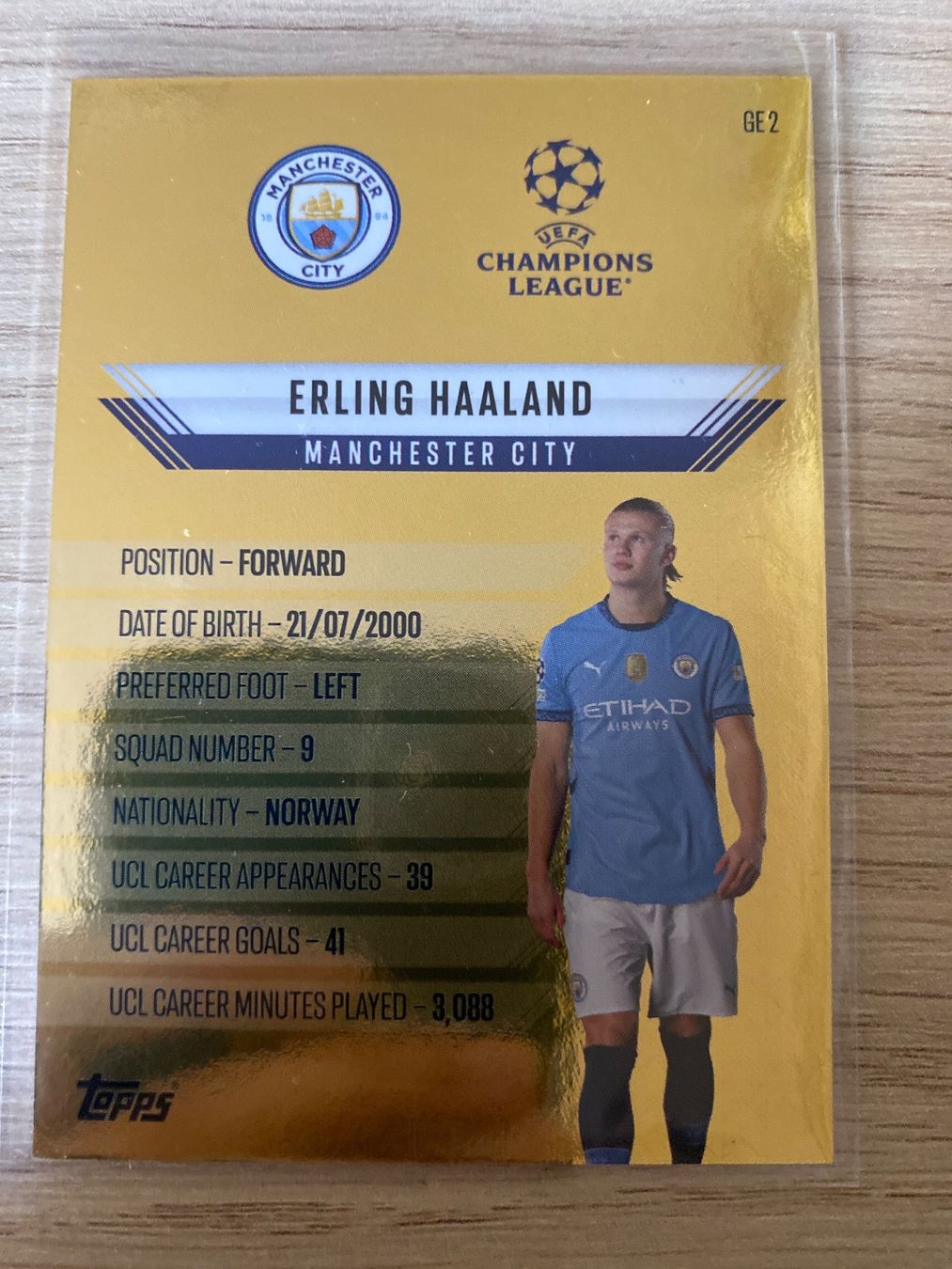 Topps Match Attax 24/25 Gold Edge Haaland GE2 | Kaufen auf Ricardo