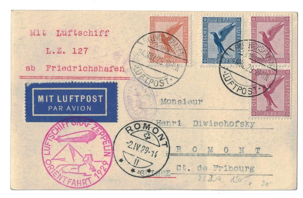Zeppelin-Orientfahrt 1929, (Antik) in Bern 14 für CHF 44 – mit ...