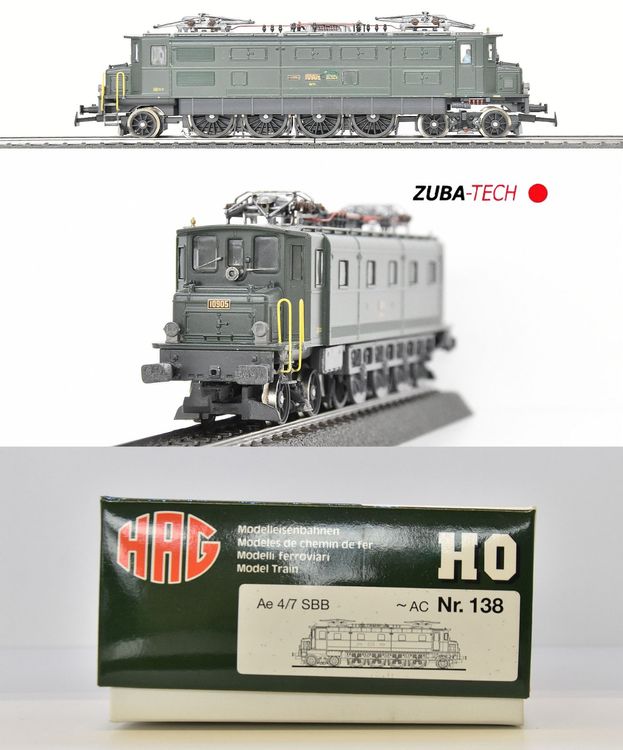 HAG 138 E-Lok Ae 4/7 SBB H0 WS Analog mit OVP | Acheter sur Ricardo