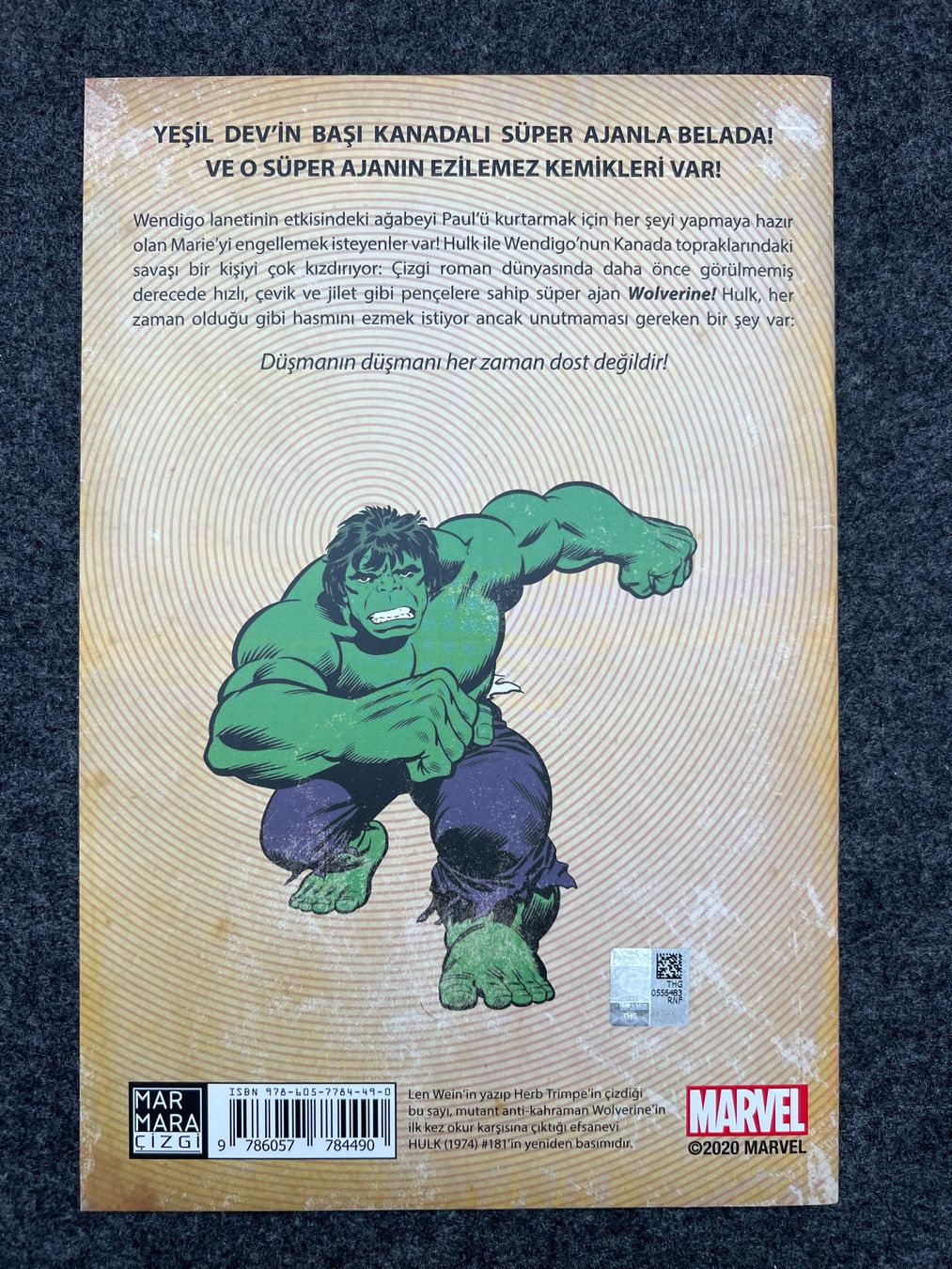 Hulk #181 (Wolverine)(2020, türkisches Reprint) — NM (Gebraucht) in ...