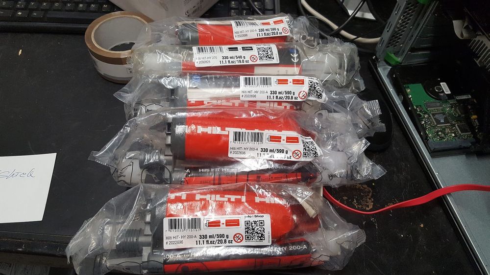 Hilti Hit-HY 200-A 330ml /590g Mörtel Stück 25.-SFR (Gebraucht) in Dübendorf für CHF 25 – mit ...