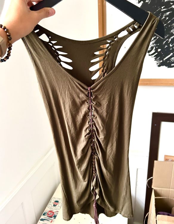 Dunkelgrünes Goa Top, Psy, Hippie Boho, S-L One Size Stretch | Kaufen ...