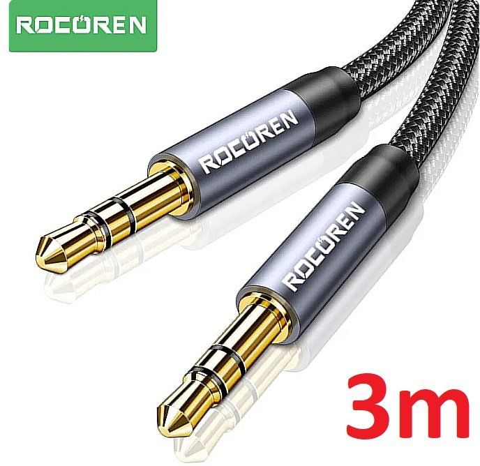 3m Rocoren 3,5mm AUX Stereo Audio Kabel Kopfhörer Auto MP3 | Kaufen auf ...