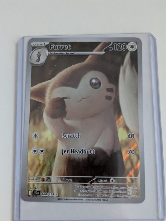 Furret Pokemon SIR Card JTG 168/159 Full Art English (Neu (gemäss ...