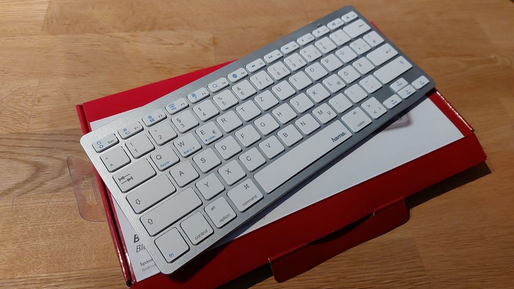 Hama Bluetooth®-Tastatur "KEY4ALL X510", Silber / Weiß - neu | Kaufen ...