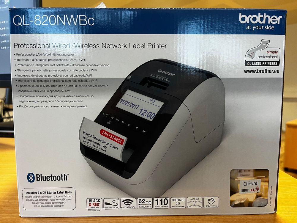 Brother Etikettendrucker QL-820NWBc (Neu) (Neu (gemäss Beschreibung ...