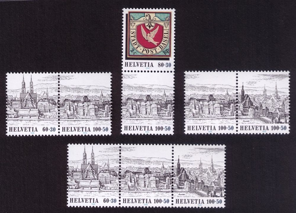 1995_Basel-Block_ALLE 4 ZUSAMMENDRUCKE komplett ! ** (Neu (gemäss Beschreibung)) in Marthalen ...
