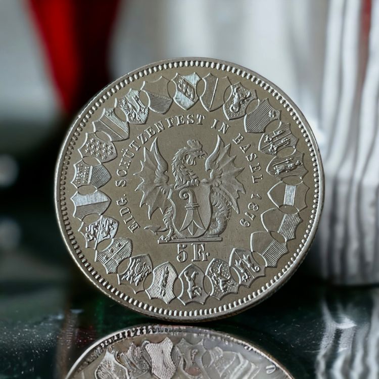Schützenthaler 5 Franken Basel 1879 (Gebraucht) in Winterthur für CHF 189 – mit Lieferung auf ...