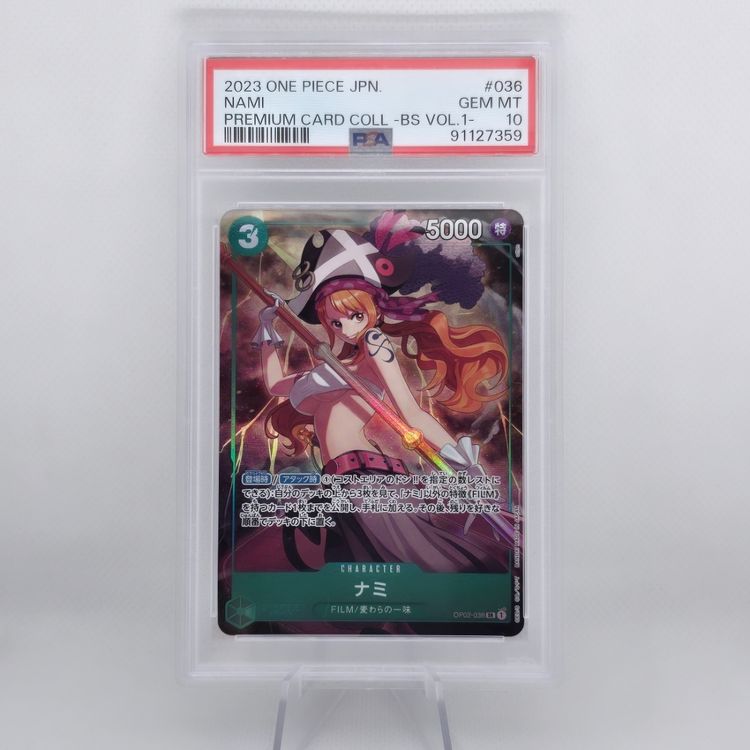 One Piece Nami OP02-036 SR Premium Card Collection - PSA 10 | Kaufen auf Ricardo