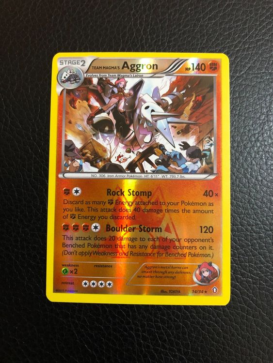 Double Crisis - Team Magma’s Aggron rare reverse 14/34 Ab 1 | Kaufen ...