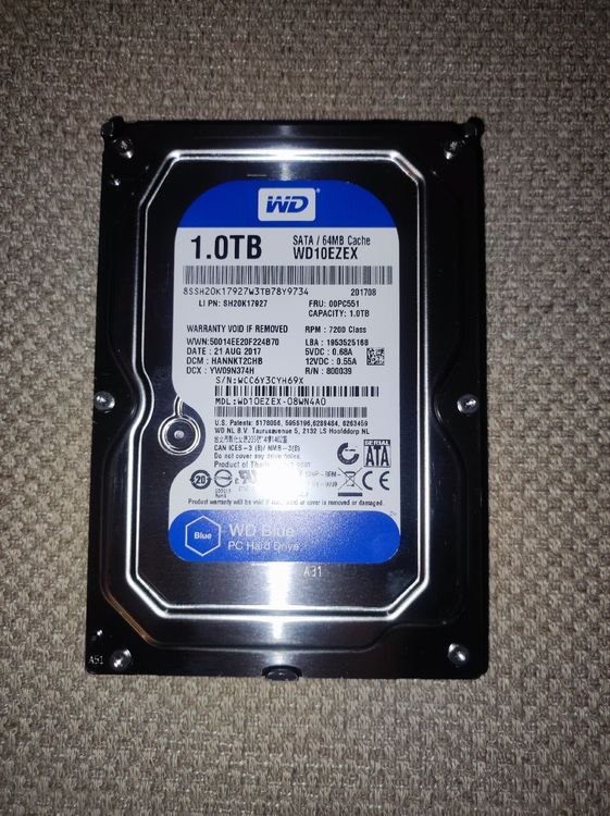 WD 1TB SATA Hard Drive (Gebraucht) in Zürich für CHF 1 – mit Lieferung ...