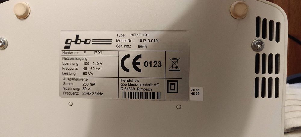 gbo HiToP 191 Hochtontherapiegerät | Kaufen auf Ricardo