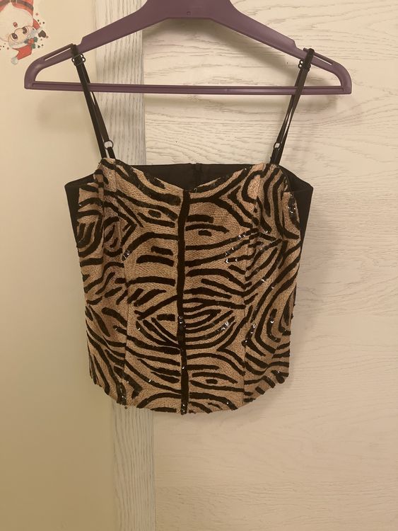Sequin corset zebra print | Kaufen auf Ricardo