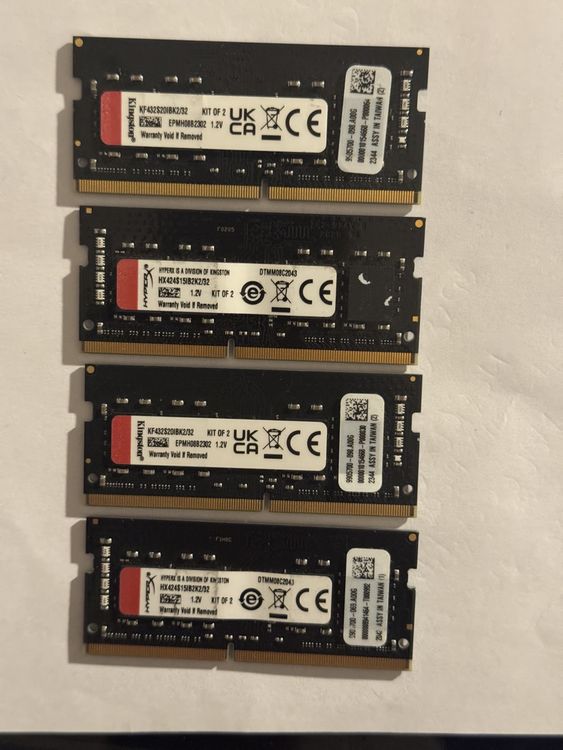 Kingston HyperX RAM, 64GB (4x16GB) DDR4 3200MHz Kit, Neuwert (Gebraucht ...