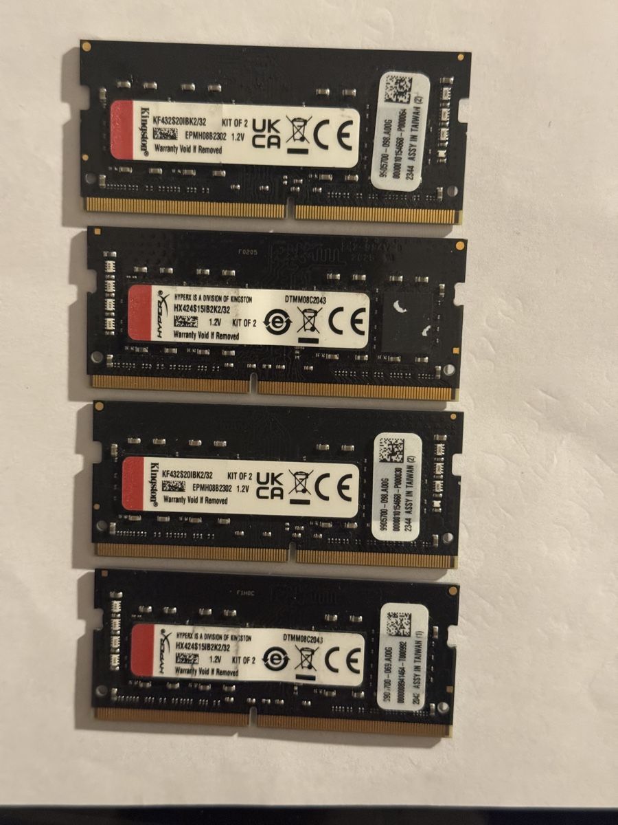 Kingston HyperX RAM, 64GB (4x16GB) DDR4 3200MHz Kit, Neuwert (Gebraucht ...