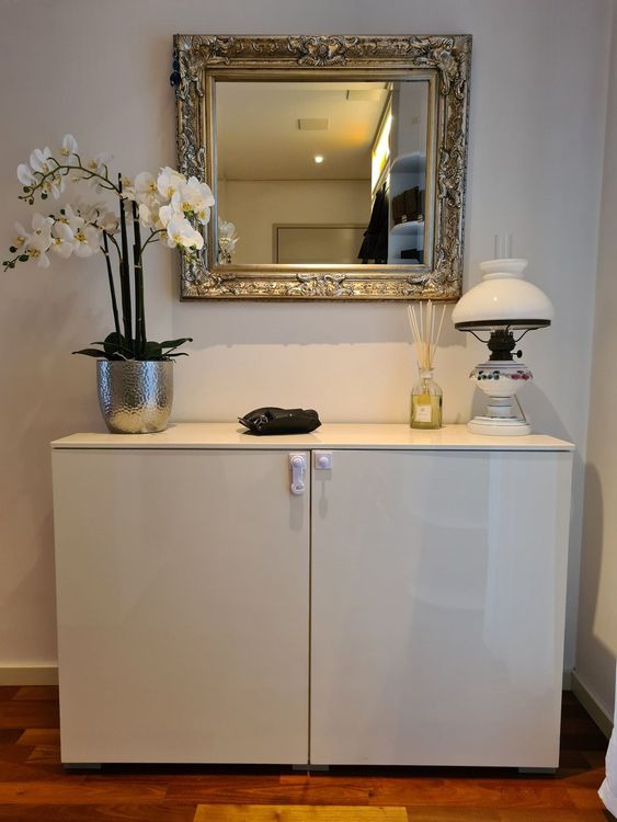 Livique Sideboard Hochglanz cremeweiss | Kaufen auf Ricardo