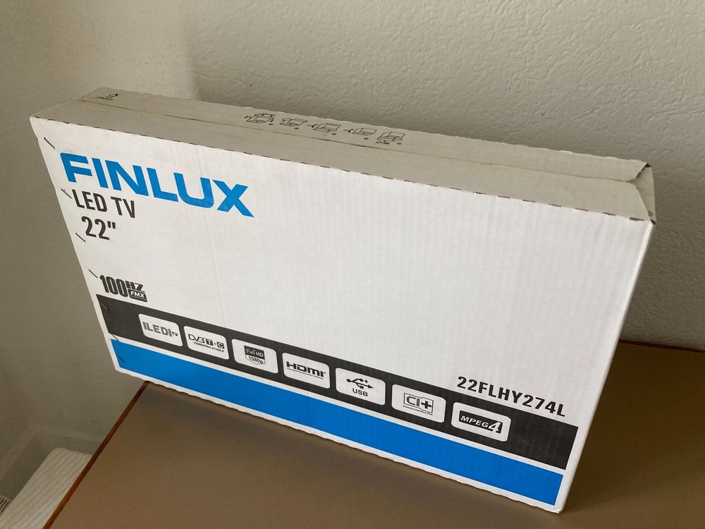 Fernseher TV FullHD Finlux LED 22“ ungebraucht OVP (Neu (gemäss ...