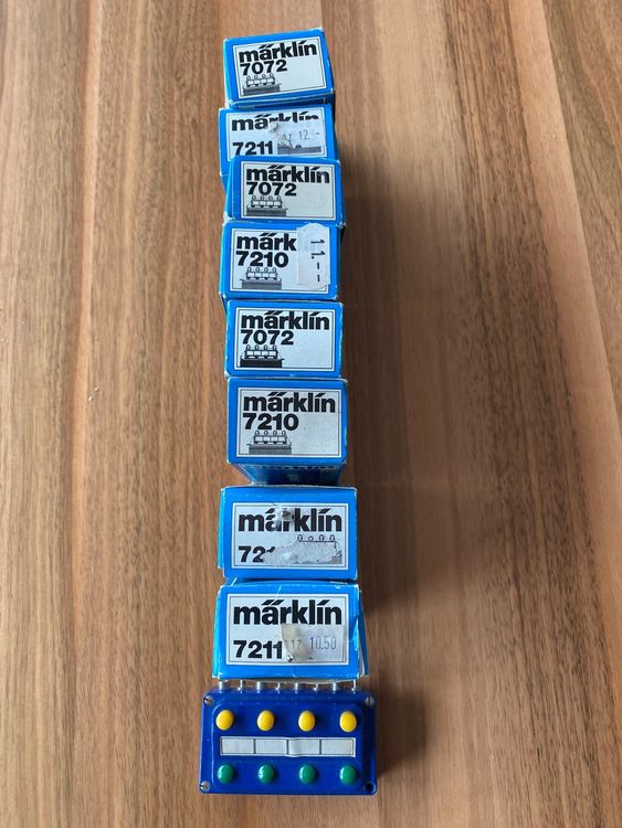 Märklin 9 x 7072 / 7210 / 7211 assort. - Stellpult _ Spur H0 (Gebraucht ...