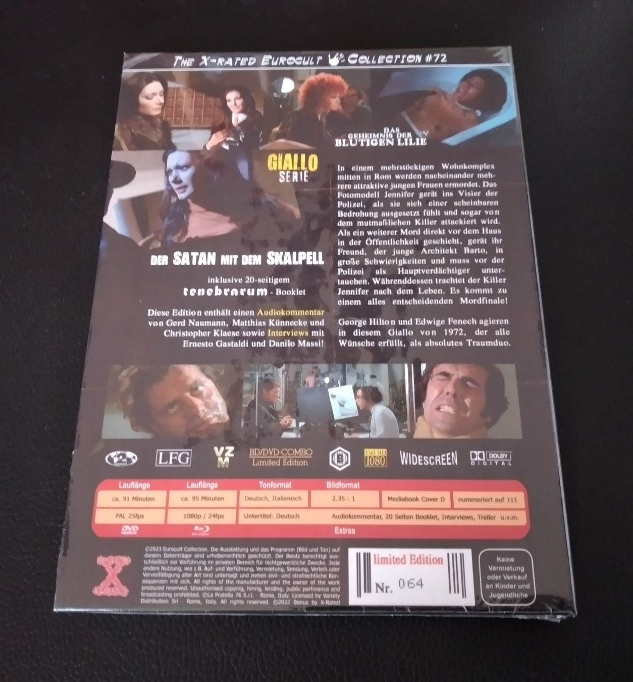 Der Satan mit dem Skalpell Mediabook uncut OVP (Neu und ...