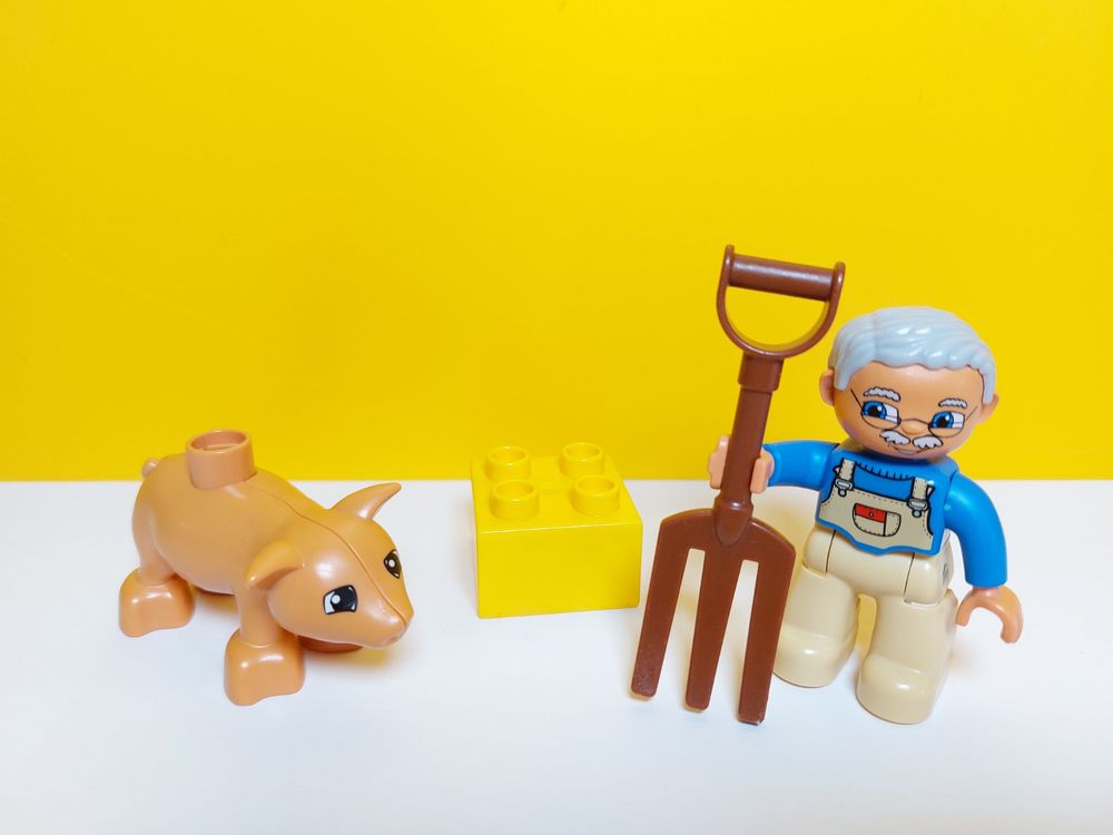 LEGO DUPLO 5643 Kleines Ferkel mit Bauer - Komplett (Gebraucht) in St.Gallen für CHF 7 – mit ...