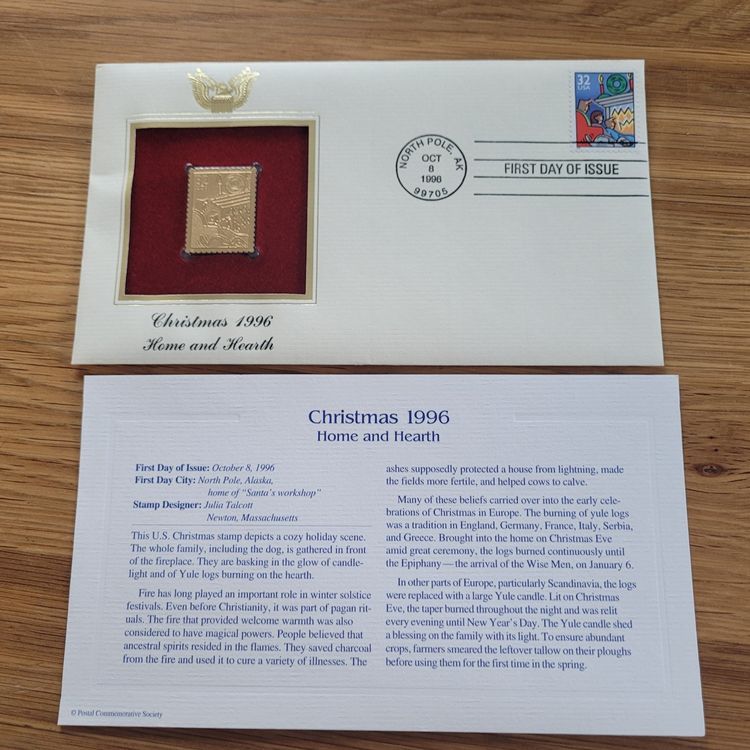 Brief mit Vergoldene Vignette USA 24 Cararts North Pole 96 (Gebraucht ...