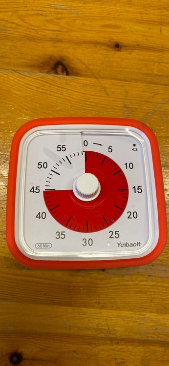 TimeTimer Uhr look-a-like von eine andere Marke, rot NEU (Gebraucht) in ...