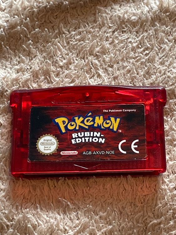 Nintendo Gameboy Advance Spiel - Pokémon Rubin Edition (Gebraucht) in ...