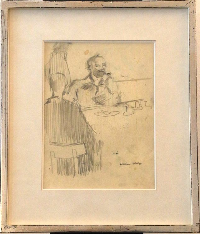 William Phillips - Mann am Tisch Skizze (Gebraucht) in Basel für CHF 41 ...
