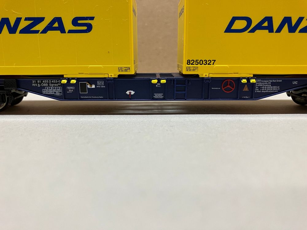 Roco 66633 Containertragwagen Sgnss der ÖBB, H0 (Neu (gemäss ...