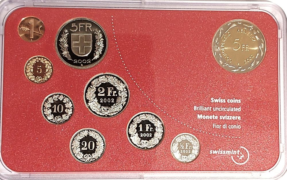 CH - Münzsatz 2002 stgl (Neu (gemäss Beschreibung)) in Arch für CHF 29 – mit Lieferung auf ...