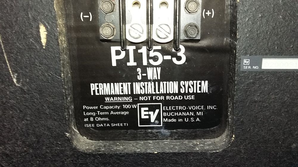 Electro Voice PI 15-3 (identisch S15-3) | Kaufen auf Ricardo